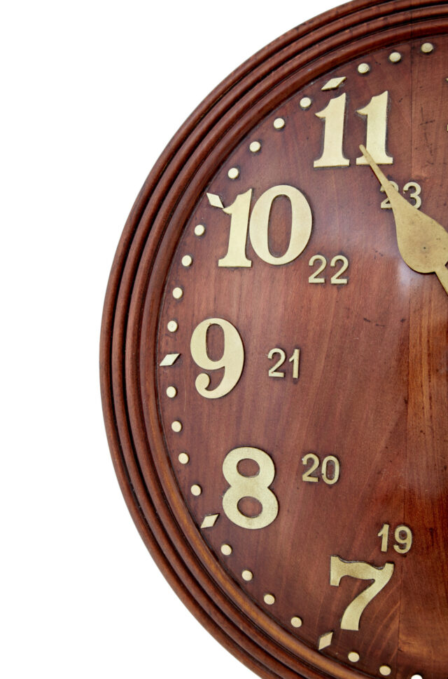 ZENITH ART DECO OAK WALL CLOCK - Debenham Antiques