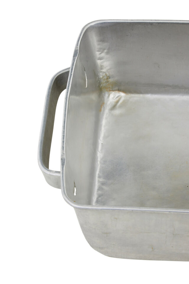 PAIR OF 1920’s LARGE SCANDINVIAN STAINLESS STEEL TRAYS - Debenham Antiques