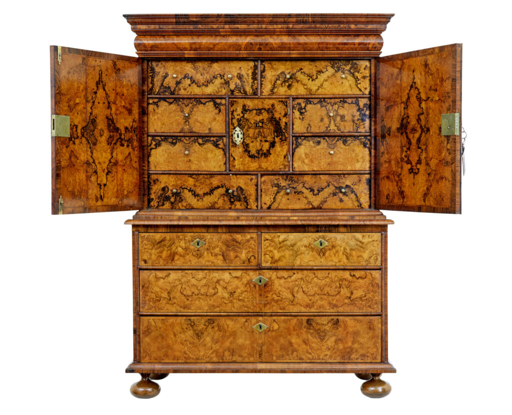 18TH CENTURY GEORGE I WALNUT CABINET ON CHEST - Debenham Antiques