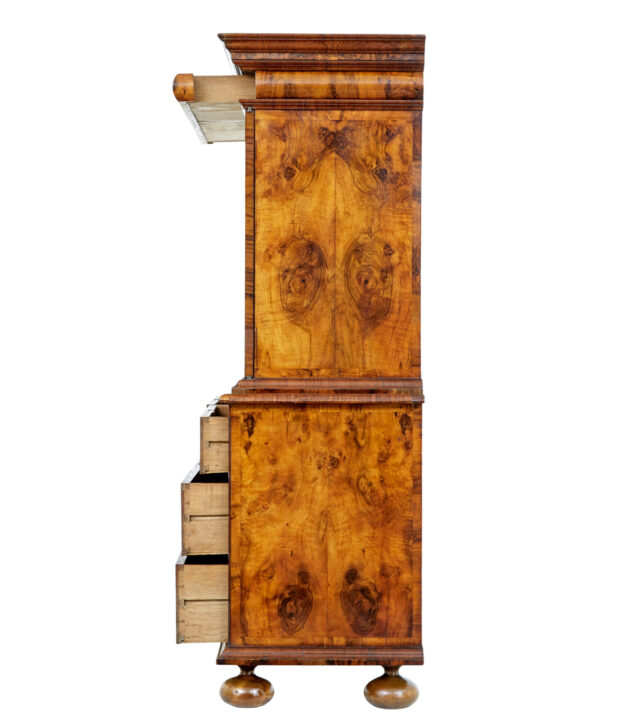 18TH CENTURY GEORGE I WALNUT CABINET ON CHEST - Debenham Antiques
