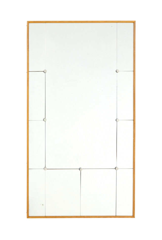 MID CENTURY SCANDINAVIAN MODERN HARLEQUIN MIRROR - Debenham Antiques