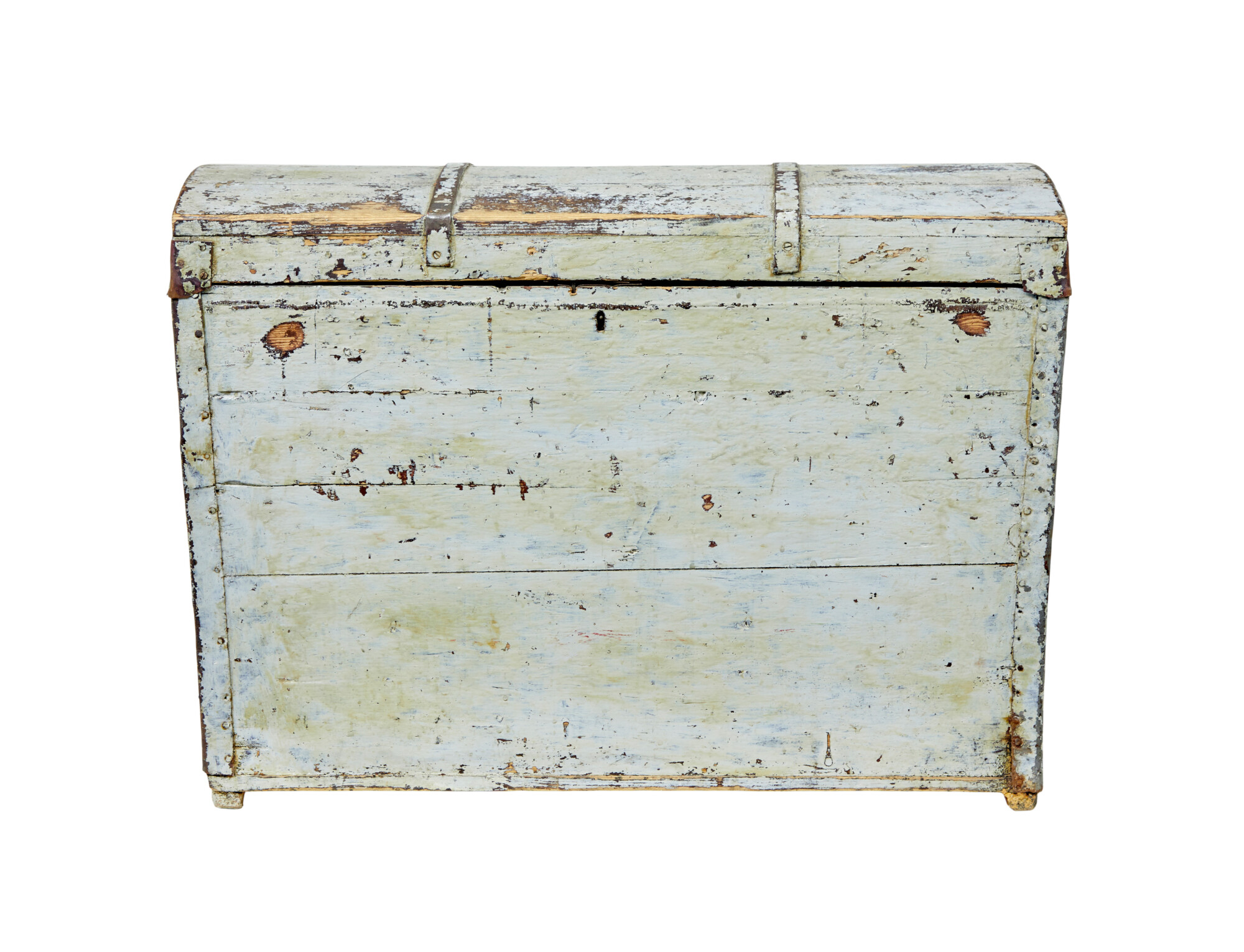 SCANDINAVIAN 19TH CENTURY SMALL DOME TOP TRUNK - Debenham Antiques