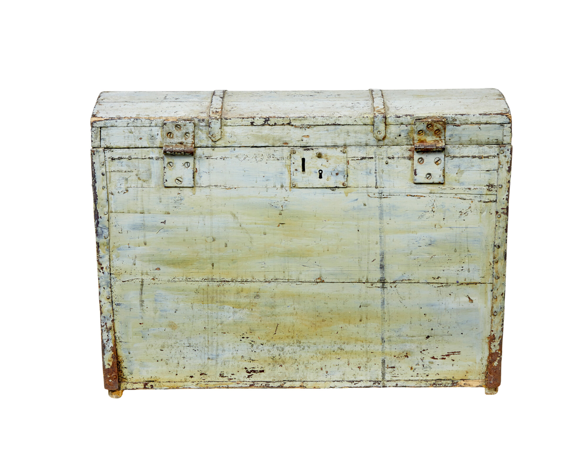 SCANDINAVIAN 19TH CENTURY SMALL DOME TOP TRUNK - Debenham Antiques